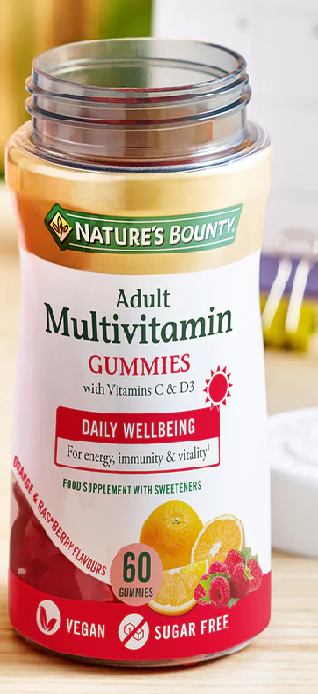NATURE'S BOUNTY ADULT MULTIVITAMINS 60 GUMMIES | Rosh Medical Company